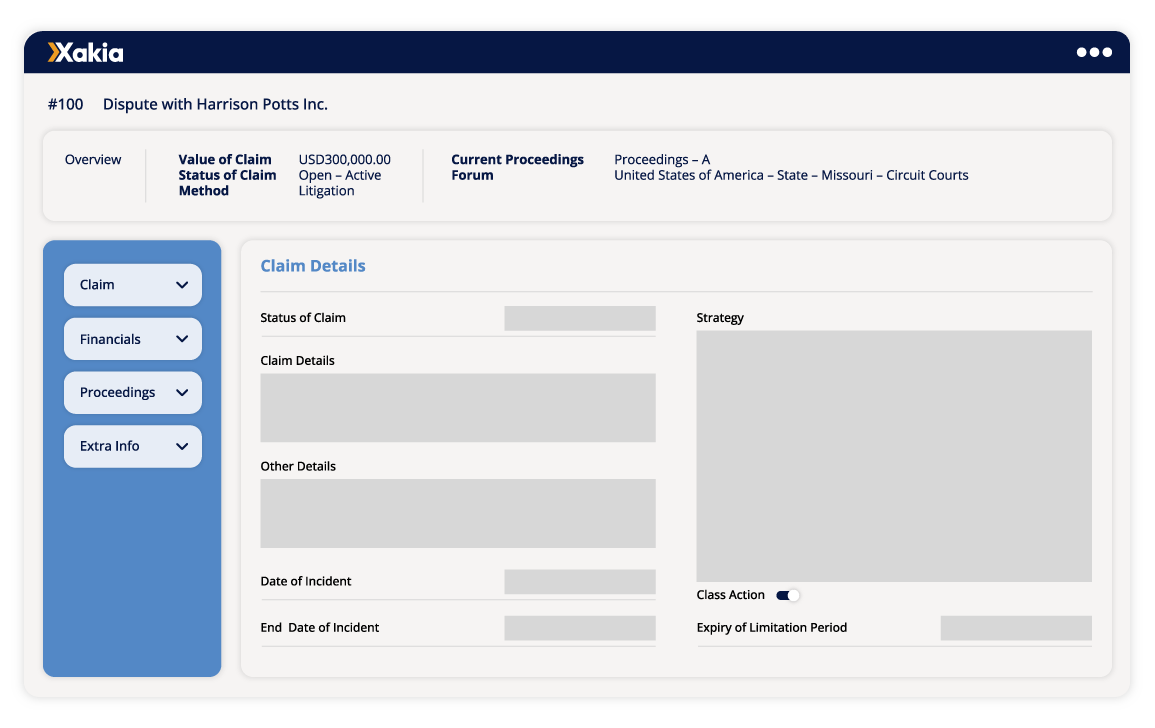 Case Management | Legal Matter Management Software - Xakia