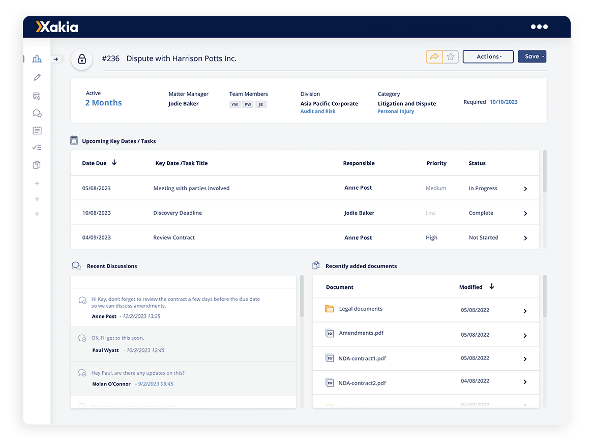 Legal Contract Management Software | Xakia