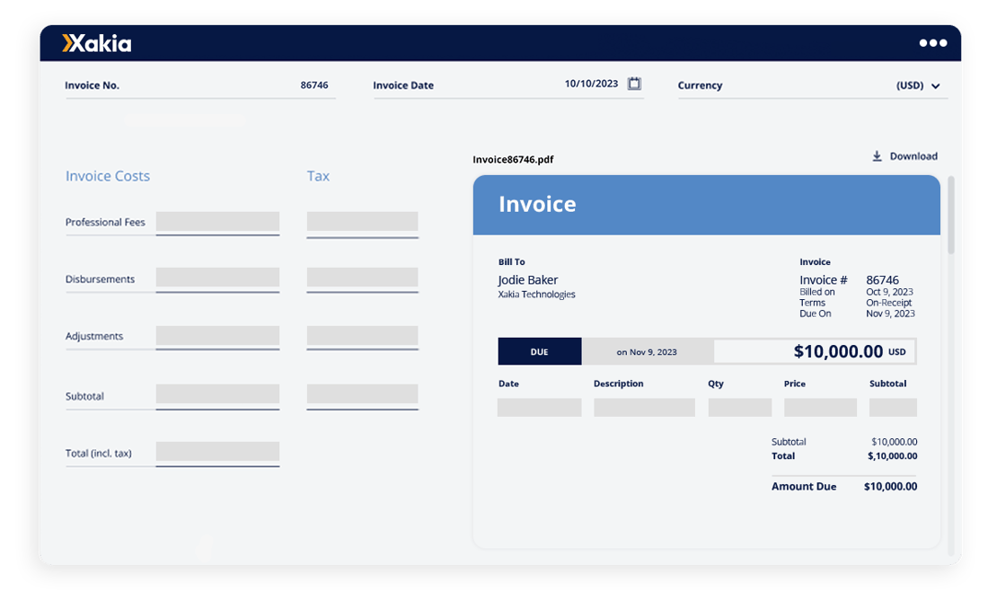 Legal Spend Management Software | Matter Management Software - Xakia