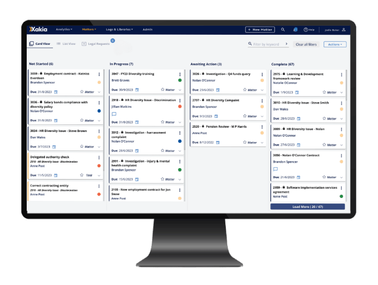 Legal Matter Management Software | Matter Management Solution - Xakia