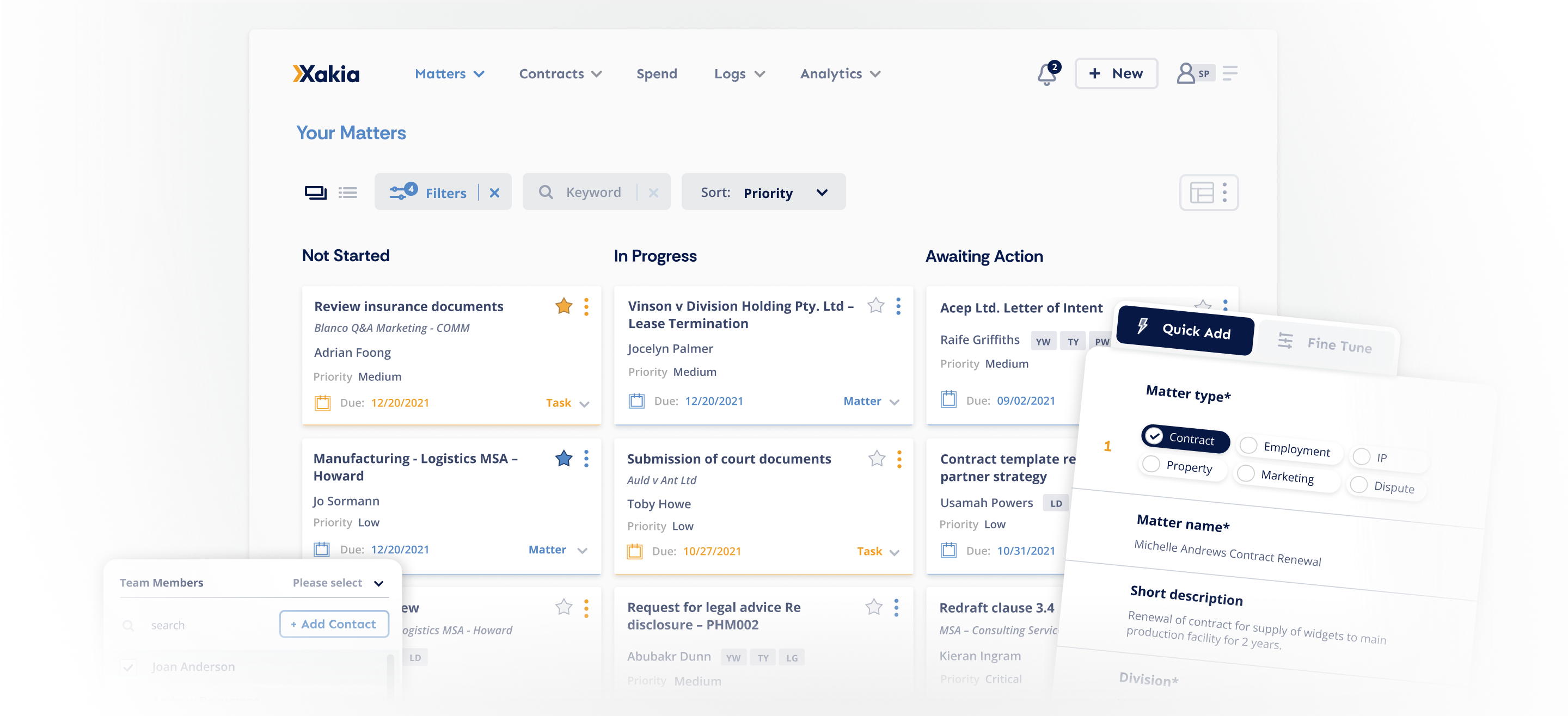In-House Legal Matter Management Software | Xakia